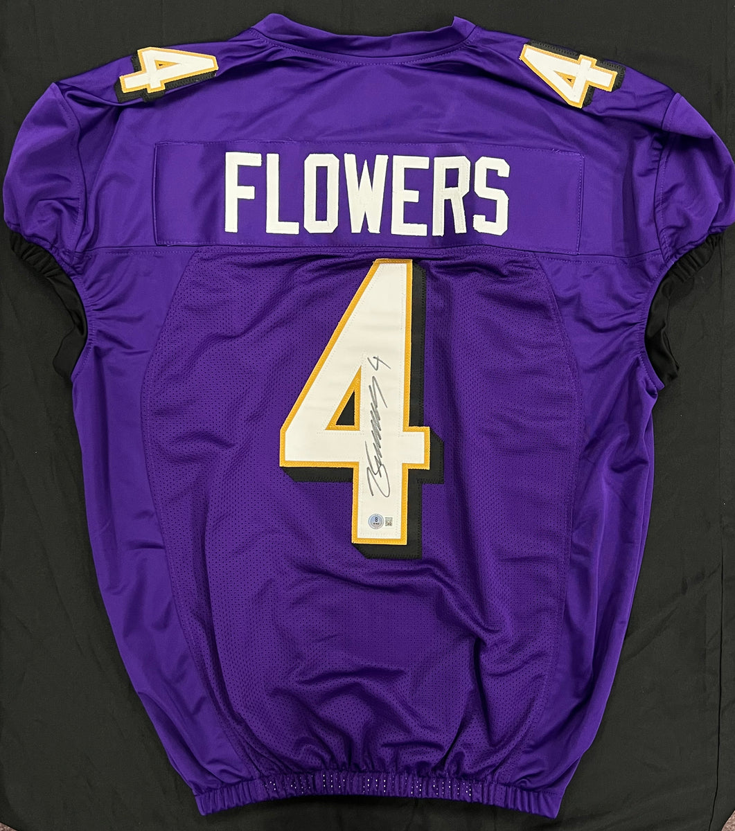 Zay Flowers Autographed Jersey Great Moments Sports Cards