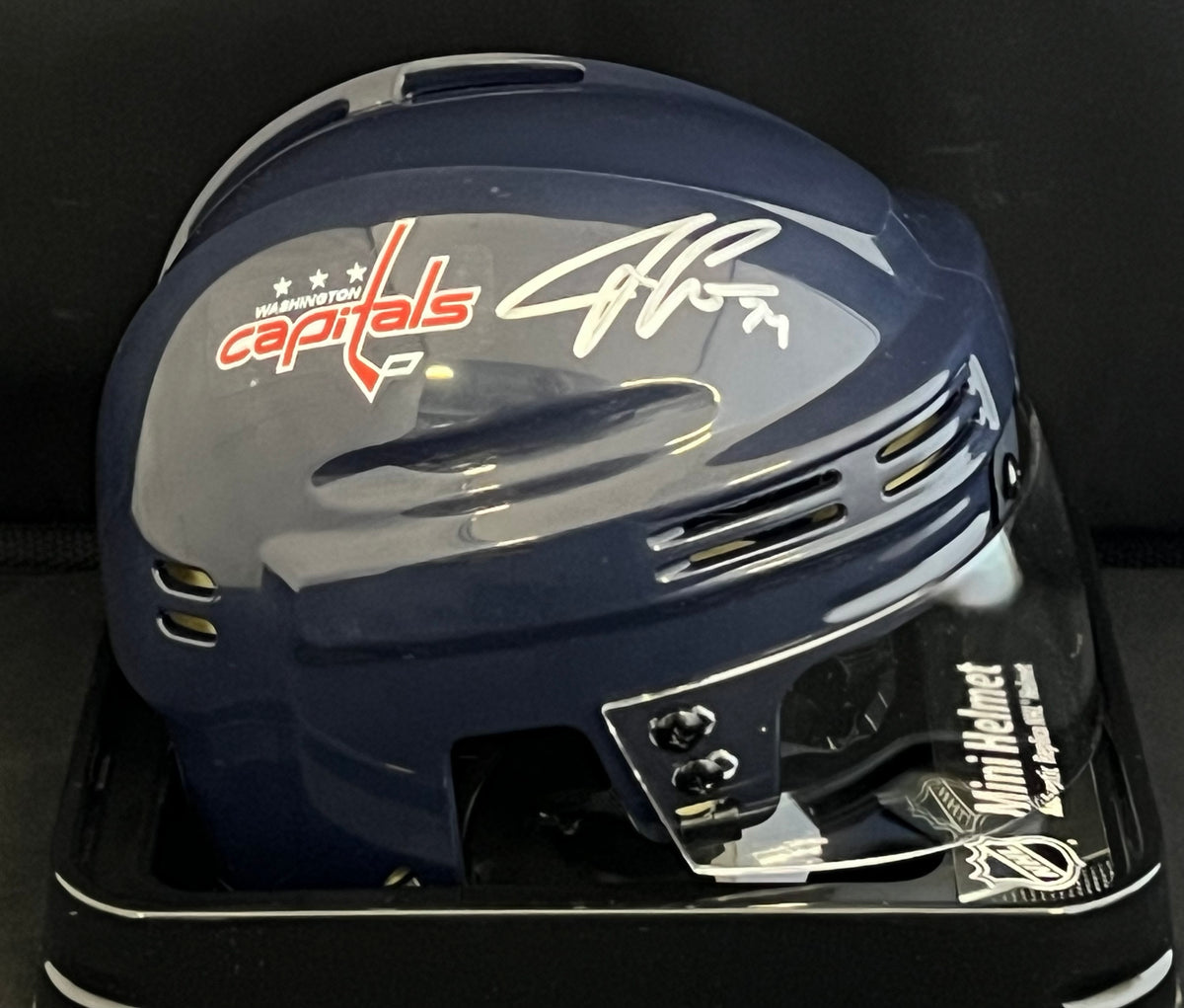 John Carlson Autographed Capitals Mini Helmet (Blue) – Great Moments ...