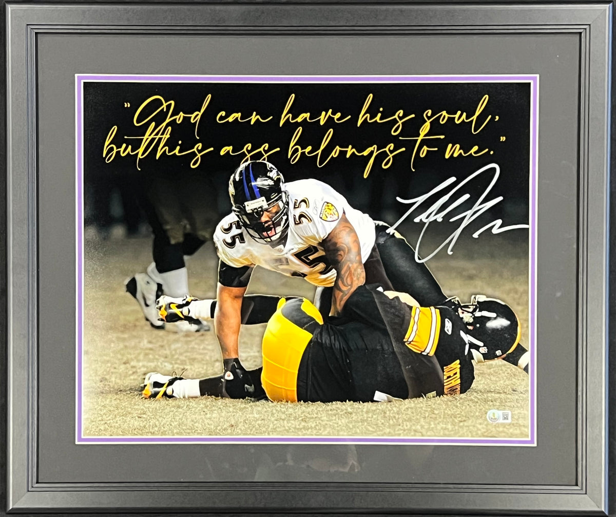 Terrell Suggs Autographed and Framed 16x20 Photo – Great Moments Sports ...